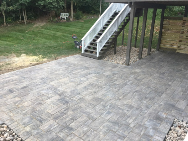 Gray Concrete with Deep Charcoal Release – Majestic Ashlar Stamp – The ...